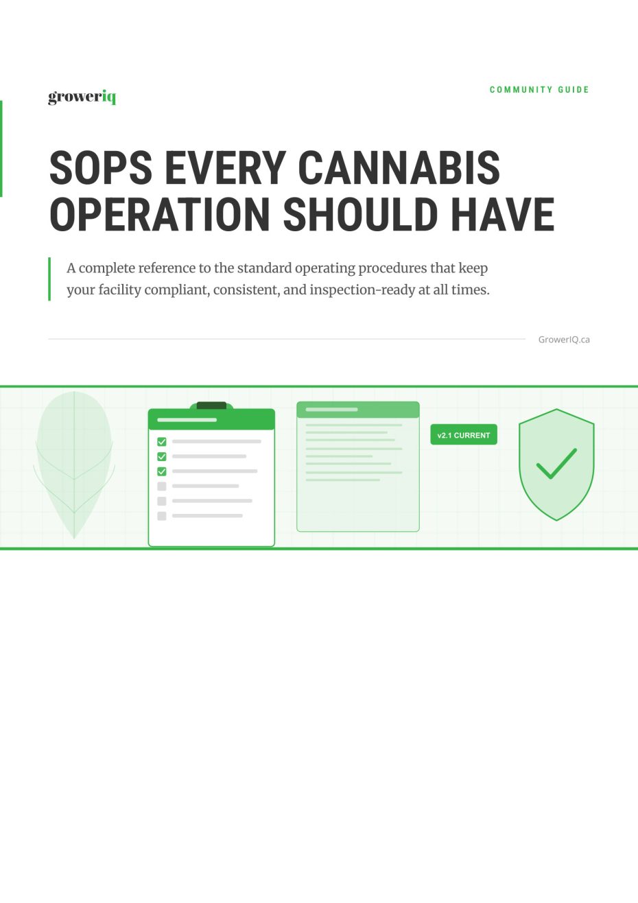 Cannabis SOPs: Standard Operating Procedures Guide 2026 | GrowerIQ
